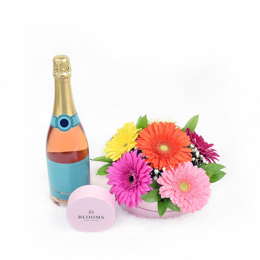Champagne Gifts | Posh Delights Champagne & Flower Gift – NEW JERSEY BLOOMS